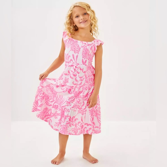 Lilly Pulitzer | Dresses | Lilly Pulitzer Girls Mini Jilly Midi Dress ...